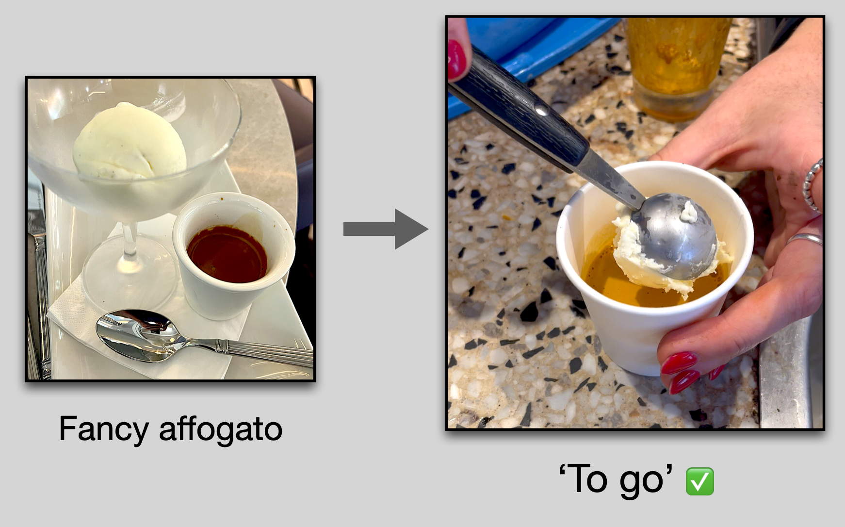 Affogato to go – Some ideas…